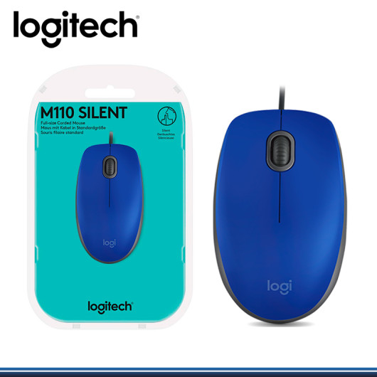 MOUSE LOGITECH M110 SILENT ALÁMBRICO USB-A 1000DPI 910-006662 ...